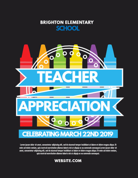 Teacher Appreciation Template | PosterMyWall