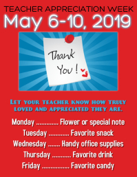 Teacher Appreciation Template | PosterMyWall