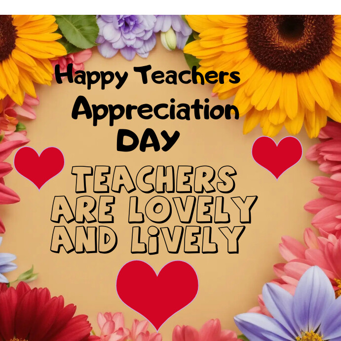 Teacher Appreciation Template | PosterMyWall