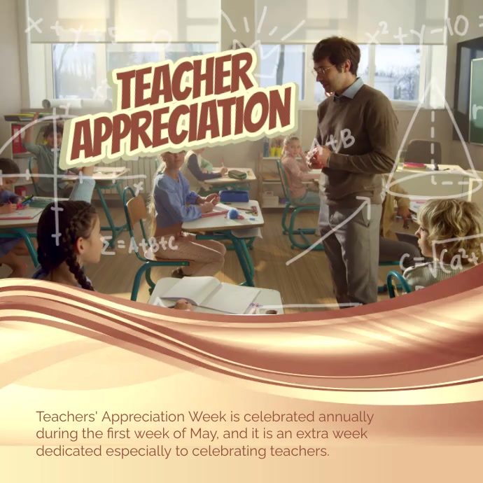 Teacher Appreciation Week Instagram Video Template | PosterMyWall