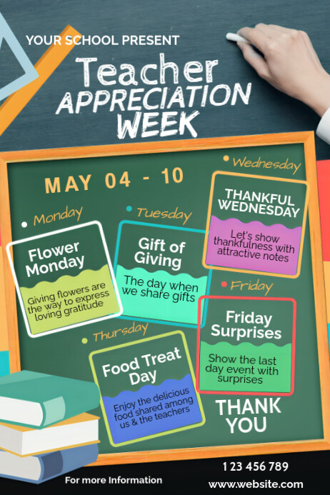 Teacher Appreciation Week Template Poster | PosterMyWall
