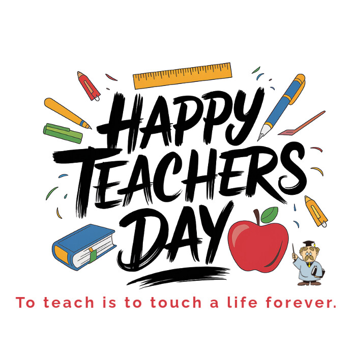 Teacher day logo 2024 Template | PosterMyWall