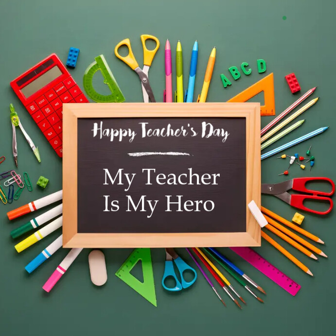 Teacher day template design 2024 | PosterMyWall