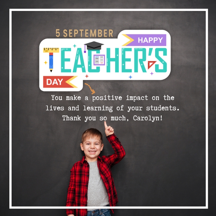 Teachers' Day Template | PosterMyWall