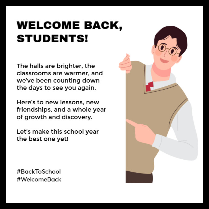 Teacher welcome letters/posters Template | PosterMyWall