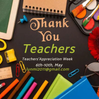 Teachers' Appreciation Week Template | PosterMyWall