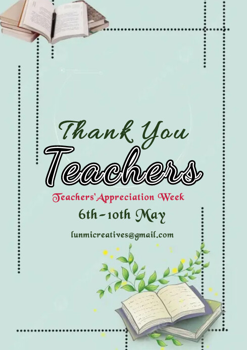 Teachers' Appreciation Week Template | PosterMyWall