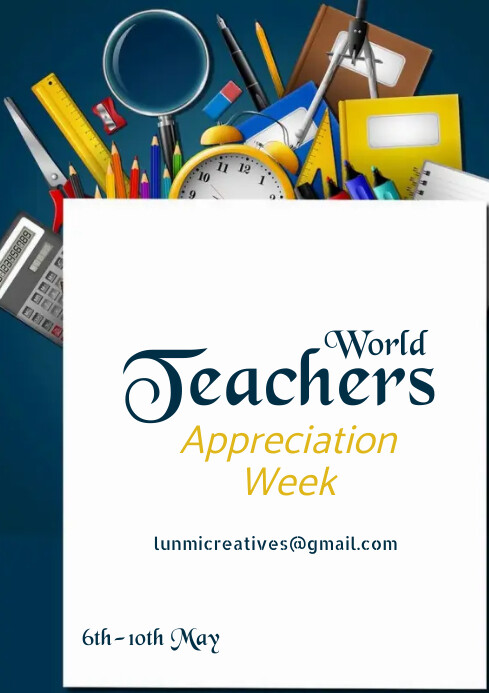 Teachers' Appreciation Week Template | PosterMyWall