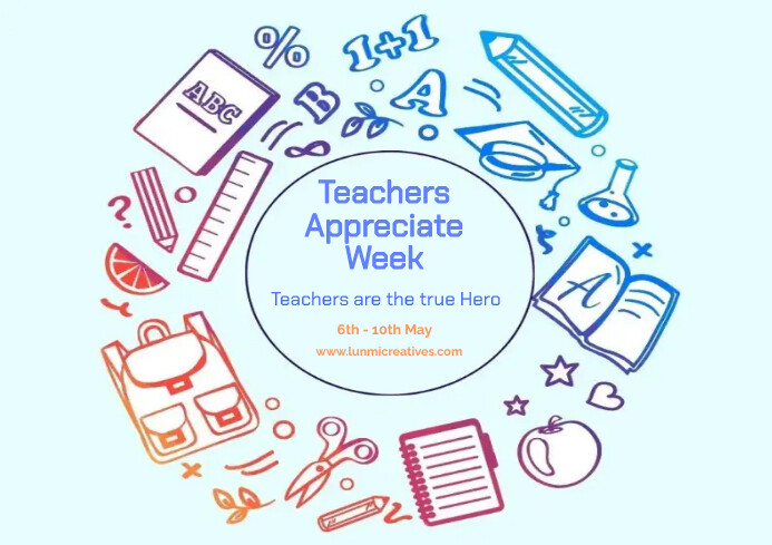 Plantilla de Teachers' Appreciation Week | PosterMyWall