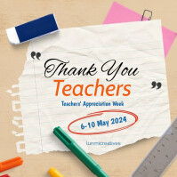Teachers' Appreciation Week Template | PosterMyWall