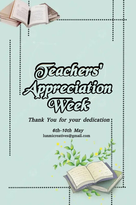 Teachers' Appreciation Week Template | PosterMyWall