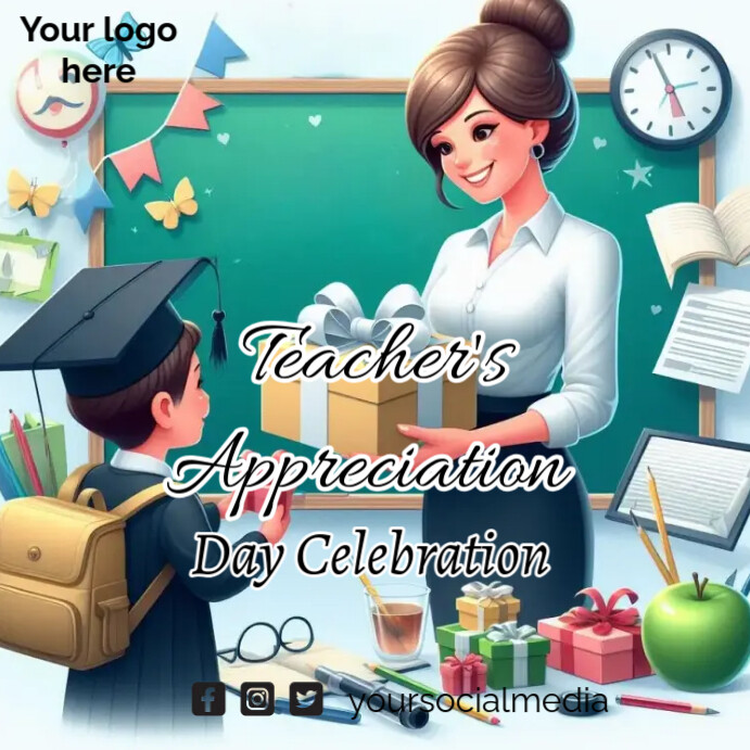 Teachers Appreciation Day Template | PosterMyWall
