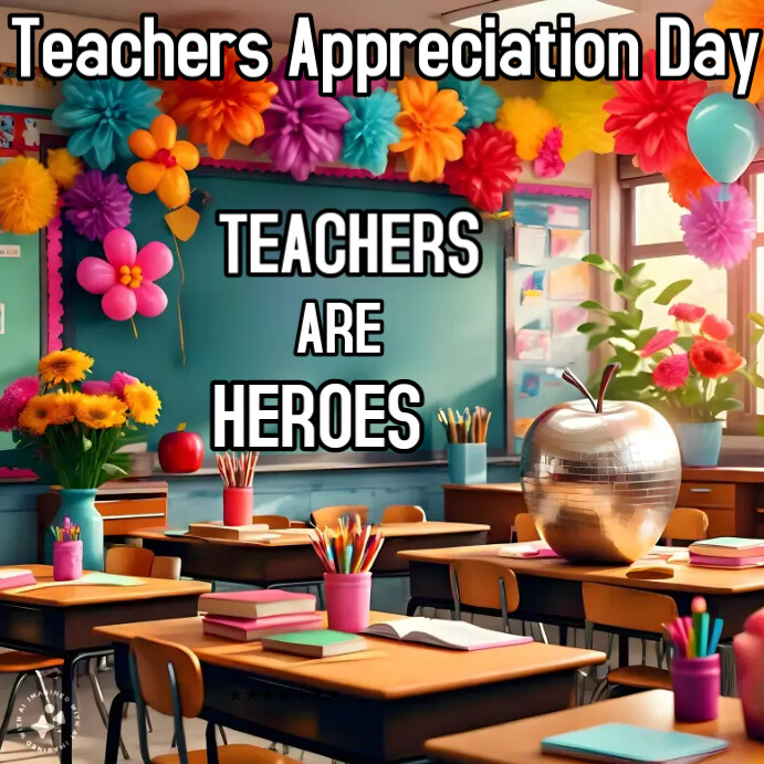 Teachers appreciation day Template | PosterMyWall