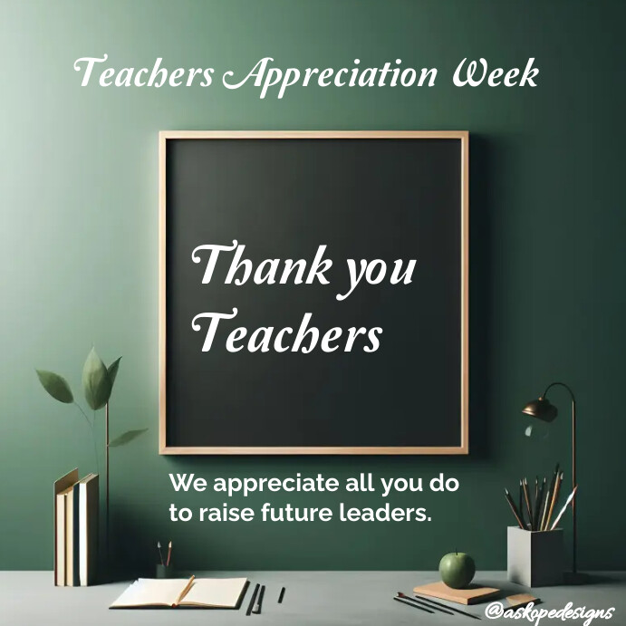 teachers appreciation Template | PosterMyWall