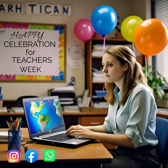 Teachers appreciation week template | PosterMyWall