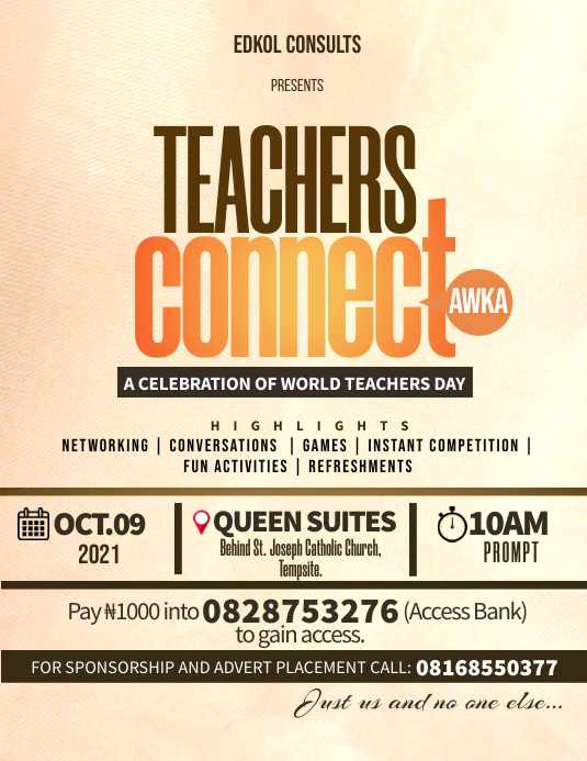 Copy of Teachers connect flyer | PosterMyWall