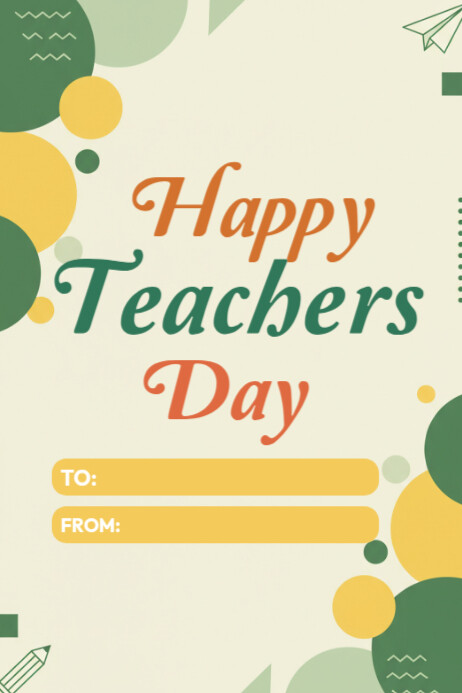 Teachers Day Card Template | PosterMyWall