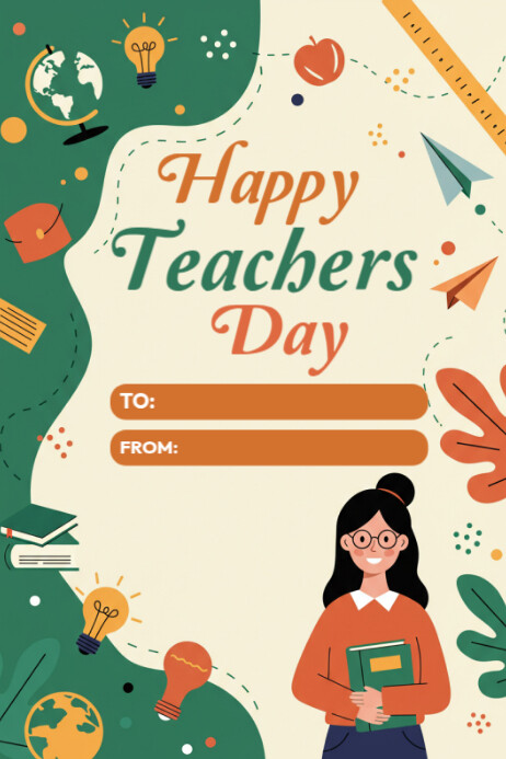 Teachers Day Card Template | PosterMyWall