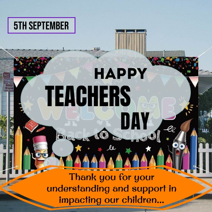 Teachers day celebration flyer Template | PosterMyWall