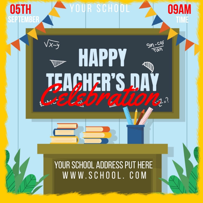 TEACHERS DAY Template | PosterMyWall