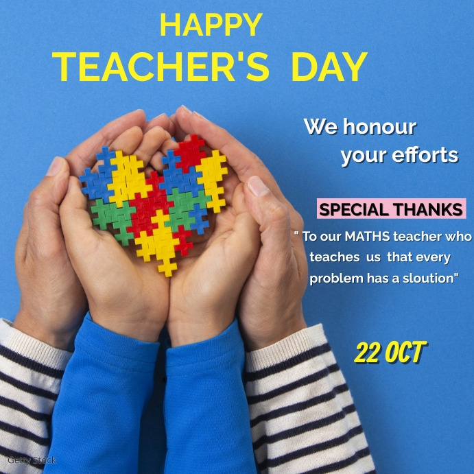 Teachers day Template | PosterMyWall
