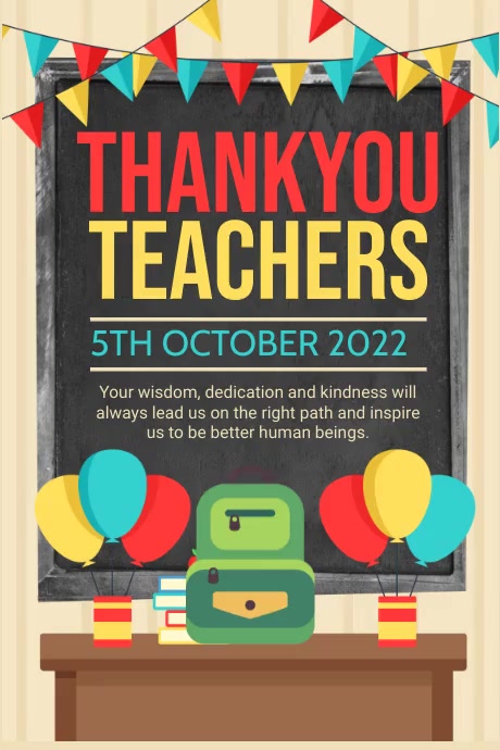 teachers day Template | PosterMyWall