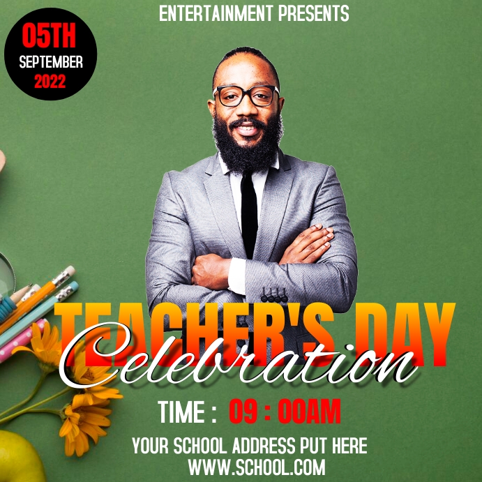 TEACHERS DAY Template | PosterMyWall