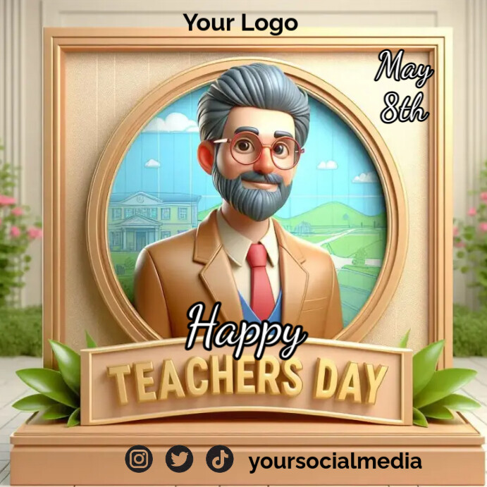 Teachers Day Poster Template | PosterMyWall