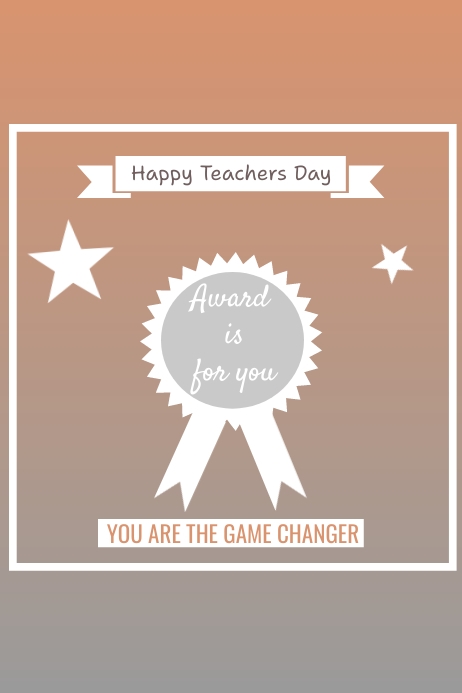 Teachers day poster Template | PosterMyWall