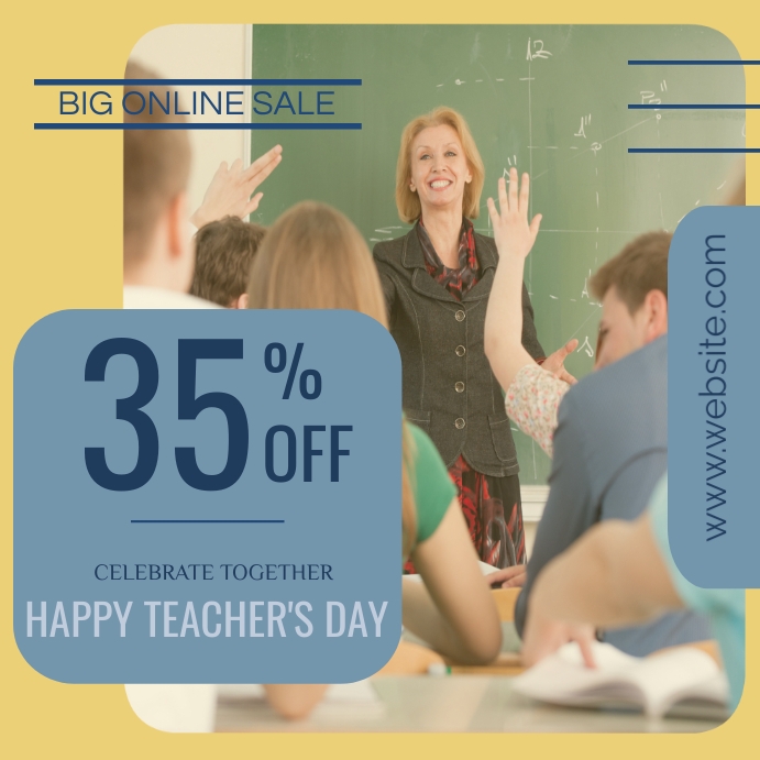 Teachers day sale poster Templat | PosterMyWall