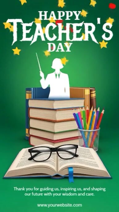 Teachers Day Wishes Instagram Reel Template | PosterMyWall