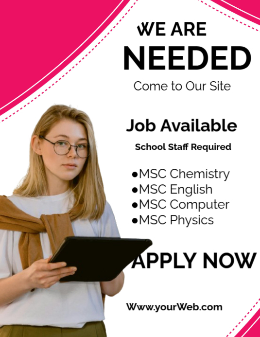 TEACHERS JOB AVAILABLE FLYER Template | PosterMyWall