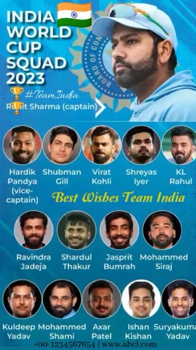 Copy of TEAM INDIA | PosterMyWall