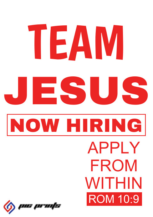 Copy of Team Jesus print | PosterMyWall