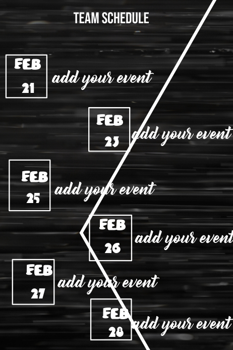 Copy of Team Schedule | PosterMyWall