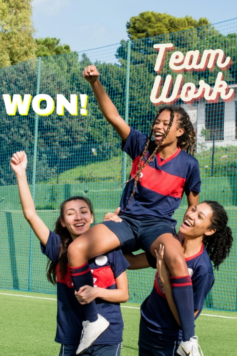 Team Work Won Template | PosterMyWall