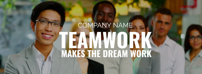 Teamwork with People Facebook Cover Template | PosterMyWall