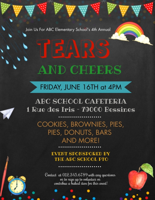 Copy of Tear and cheer breakfast Flyer Fundraiser | PosterMyWall