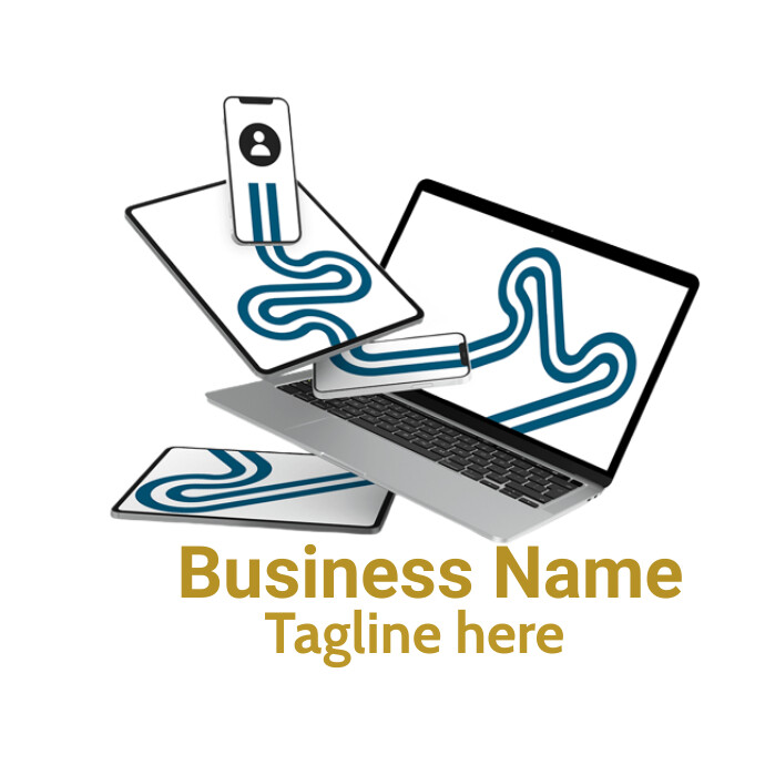 tech business logo Template | PosterMyWall