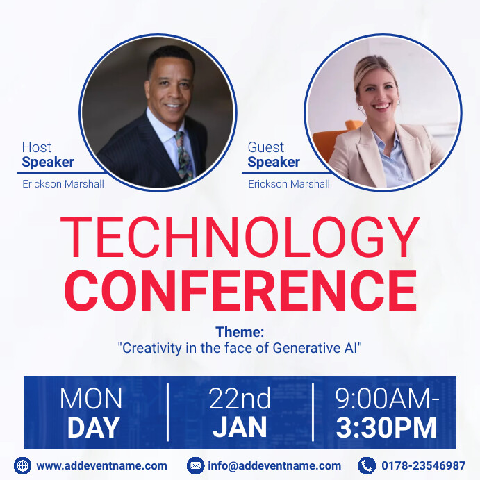 tech conference, tech event, tech seminar Template | PosterMyWall