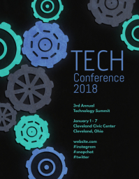 Tech Conference Template | PosterMyWall