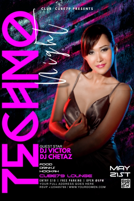 Techno Night Template | PosterMyWall