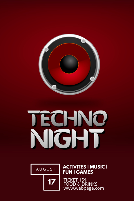 Techno Night Flyer Template | PosterMyWall