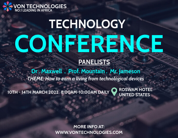 Folleto de Plantilla de Volante de Conferencia de Tecnología de ...