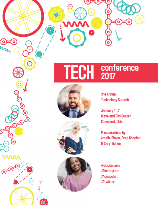Technology Event Poster Template | PosterMyWall