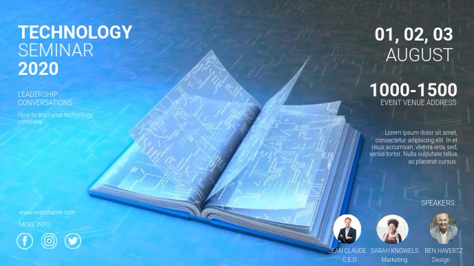 TECHNOLOGY SEMINAR AD Template | PosterMyWall