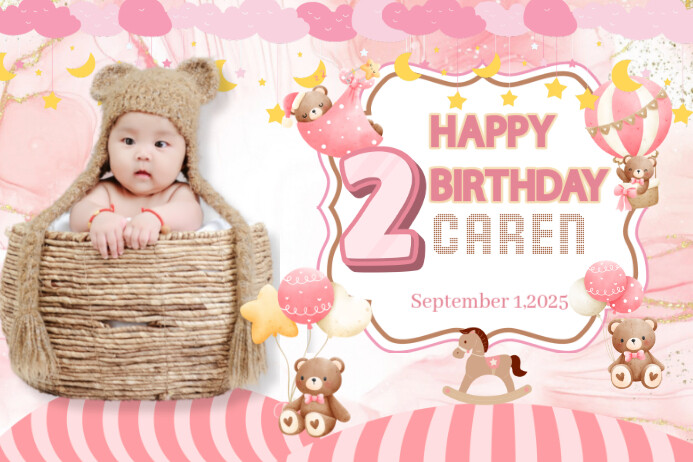 Teddy Bear Birthday Template | PosterMyWall