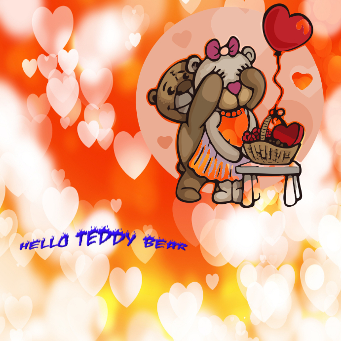 Copy of Teddy bear | PosterMyWall