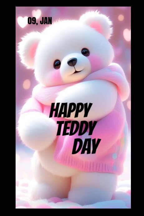 Plantilla de Teddy Day | PosterMyWall
