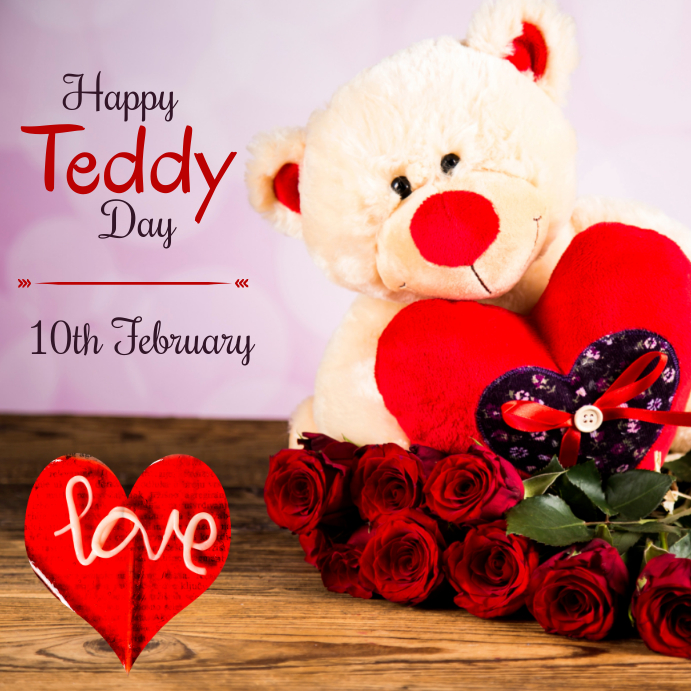 teddy day instagram post, teddy day 2023 Template | PosterMyWall